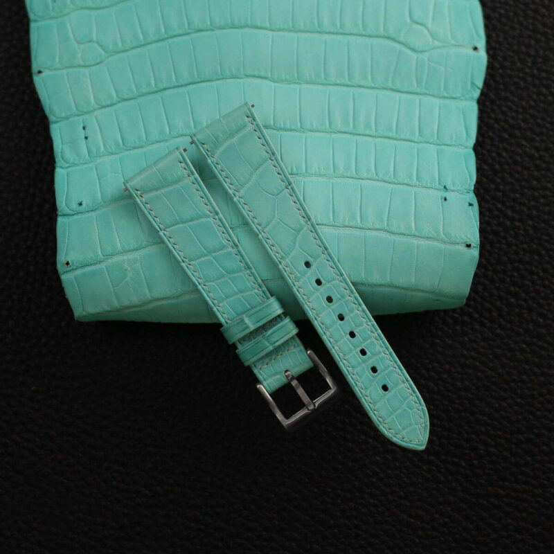 Turquoise Alligator Leather Watch Strap | Handdn - Bespoke Watchstraps