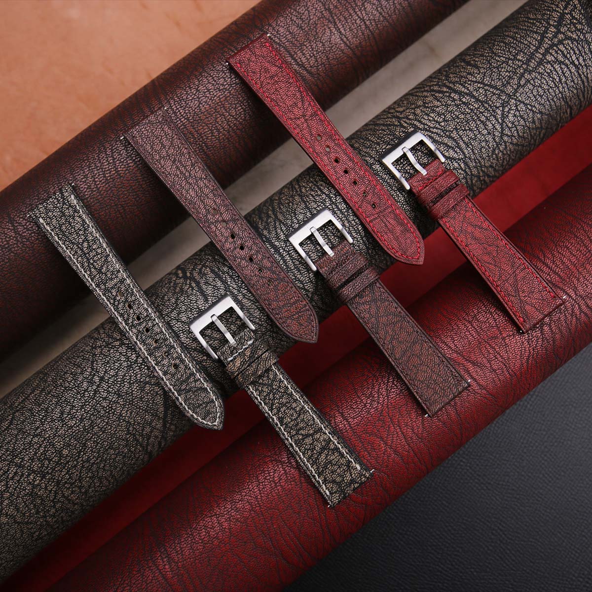 Alran Chevre (Fat Nat) Leather Watch Straps | Handdn - Bespoke Watchstraps